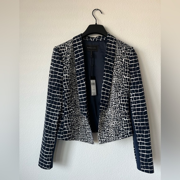 BCBGMaxAzria | Jackets & Coats | Bcbg Maxazria Blue Patterned Blazer M | Poshmark